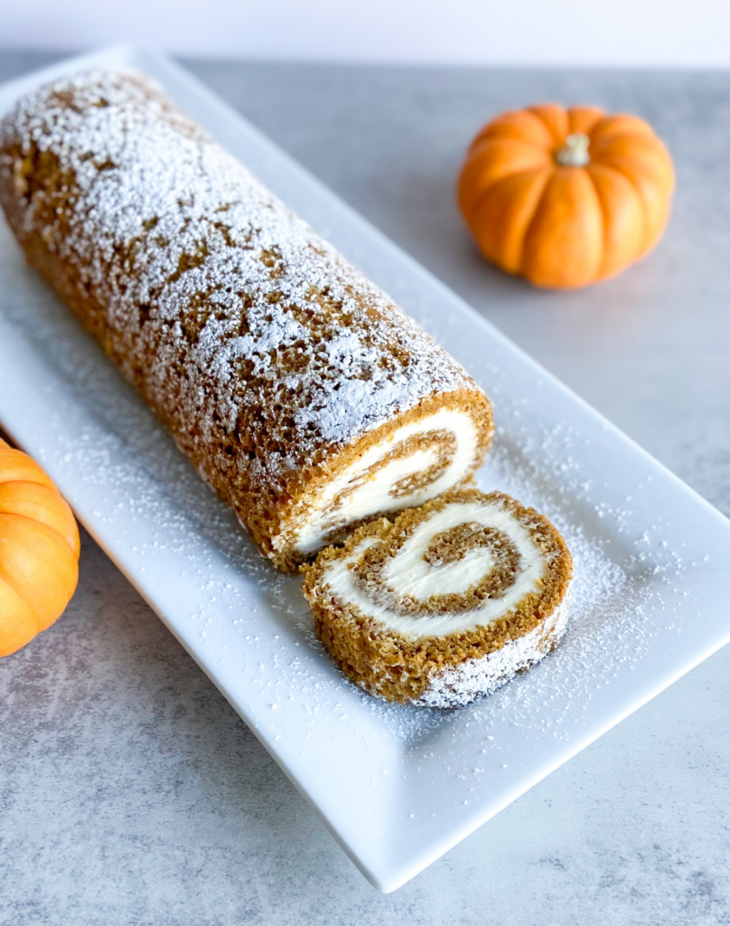 The Most Delicious Pumpkin Roll - Sweet Bites by Laurel